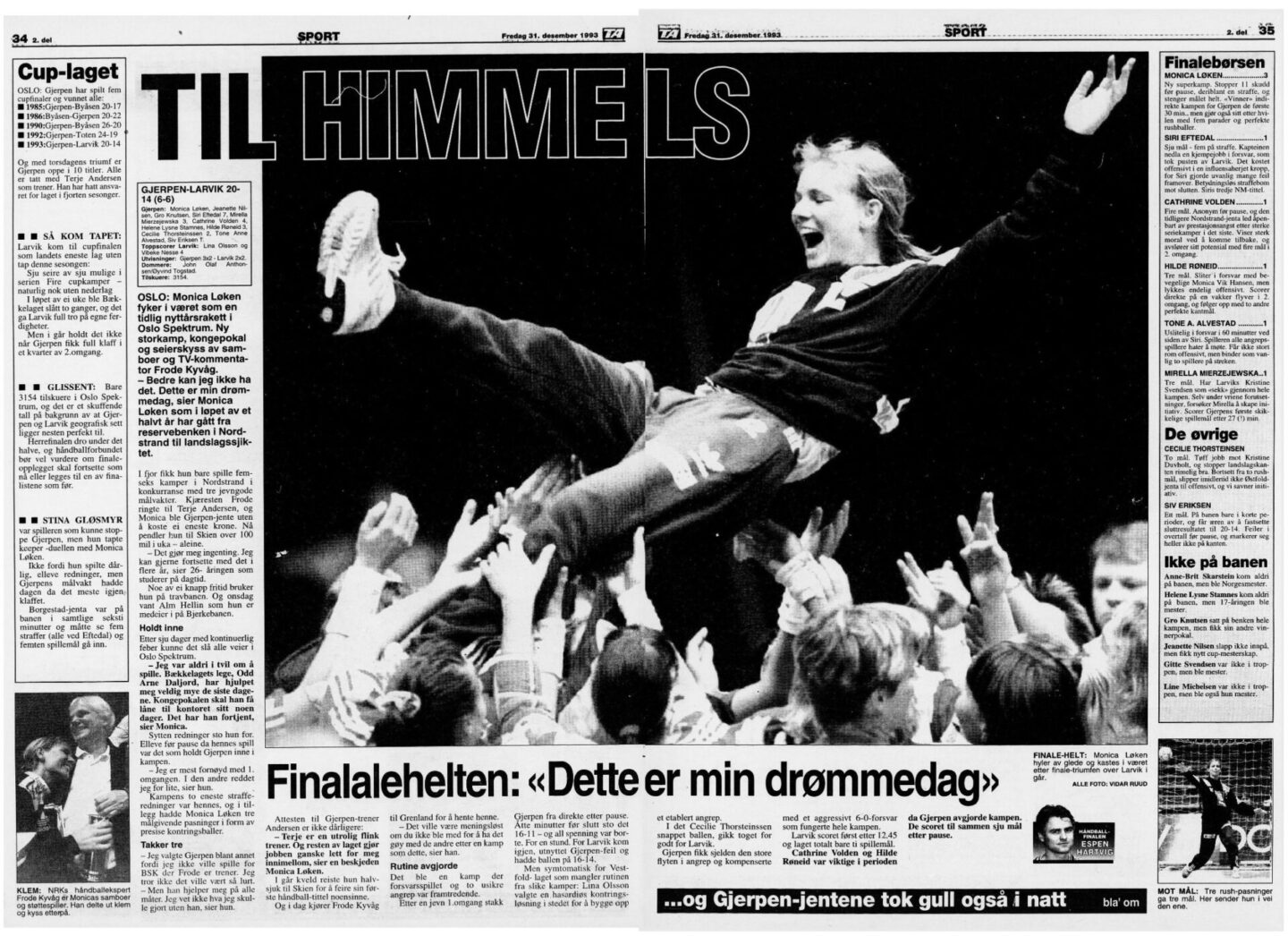 Gjerpen fortsetter seiersrekken – vant klart over Larvik – Norsk Topphåndball